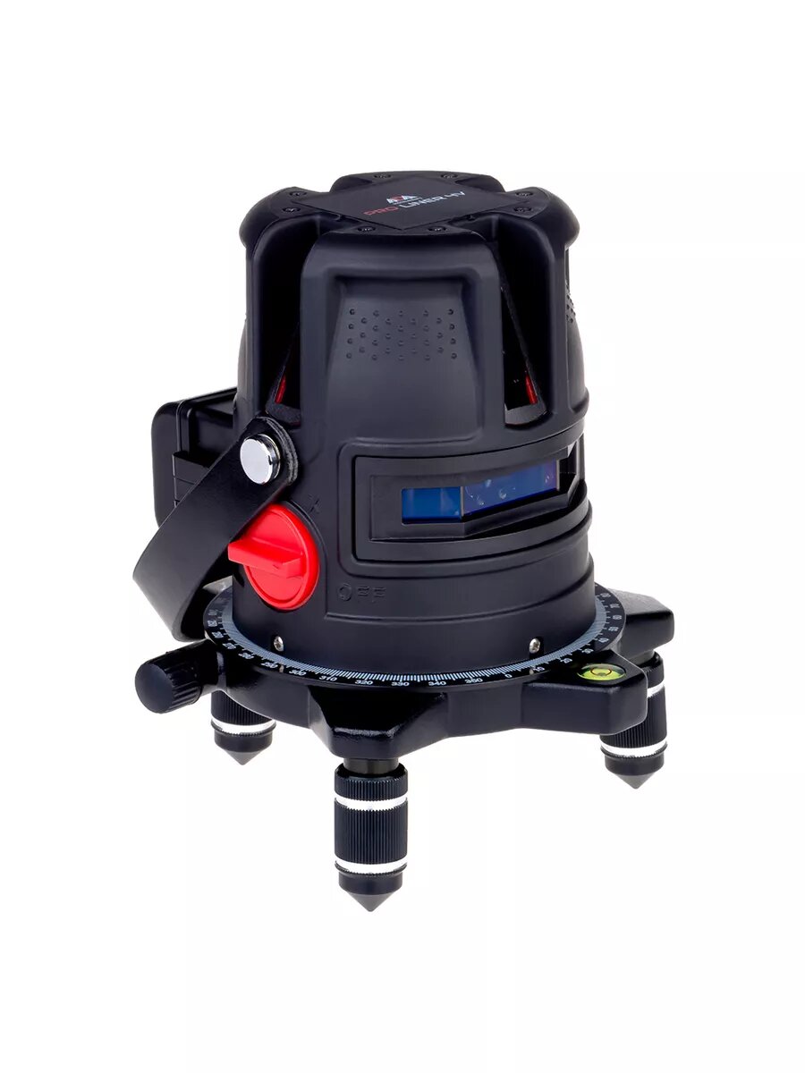 Нивелир ADA PROLiner 4V, черный, 5 лучей, цвет красный, 4xAA