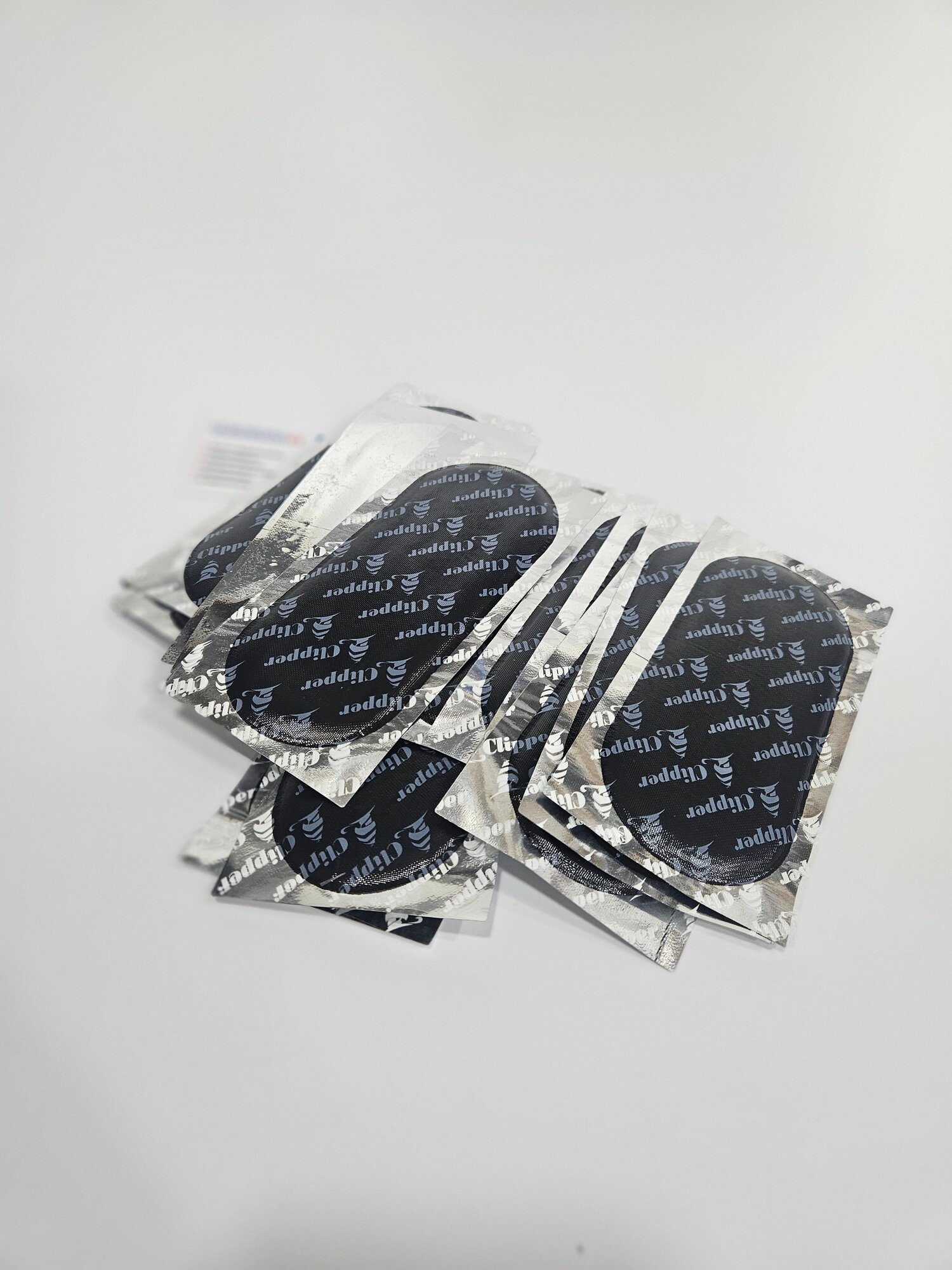 Набор овальных заплат для ремонта камер, размер 60*145мм (20шт) / Заплатки камерные для шиномонтажа Clipper