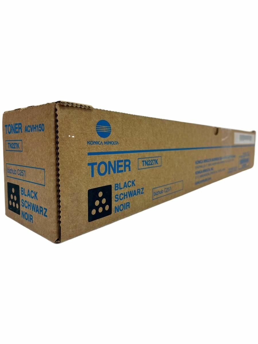 Картридж лазерный Konica-Minolta TN-227K (ACVH150) оригинальный, черный(24 000 стр.) для C257i