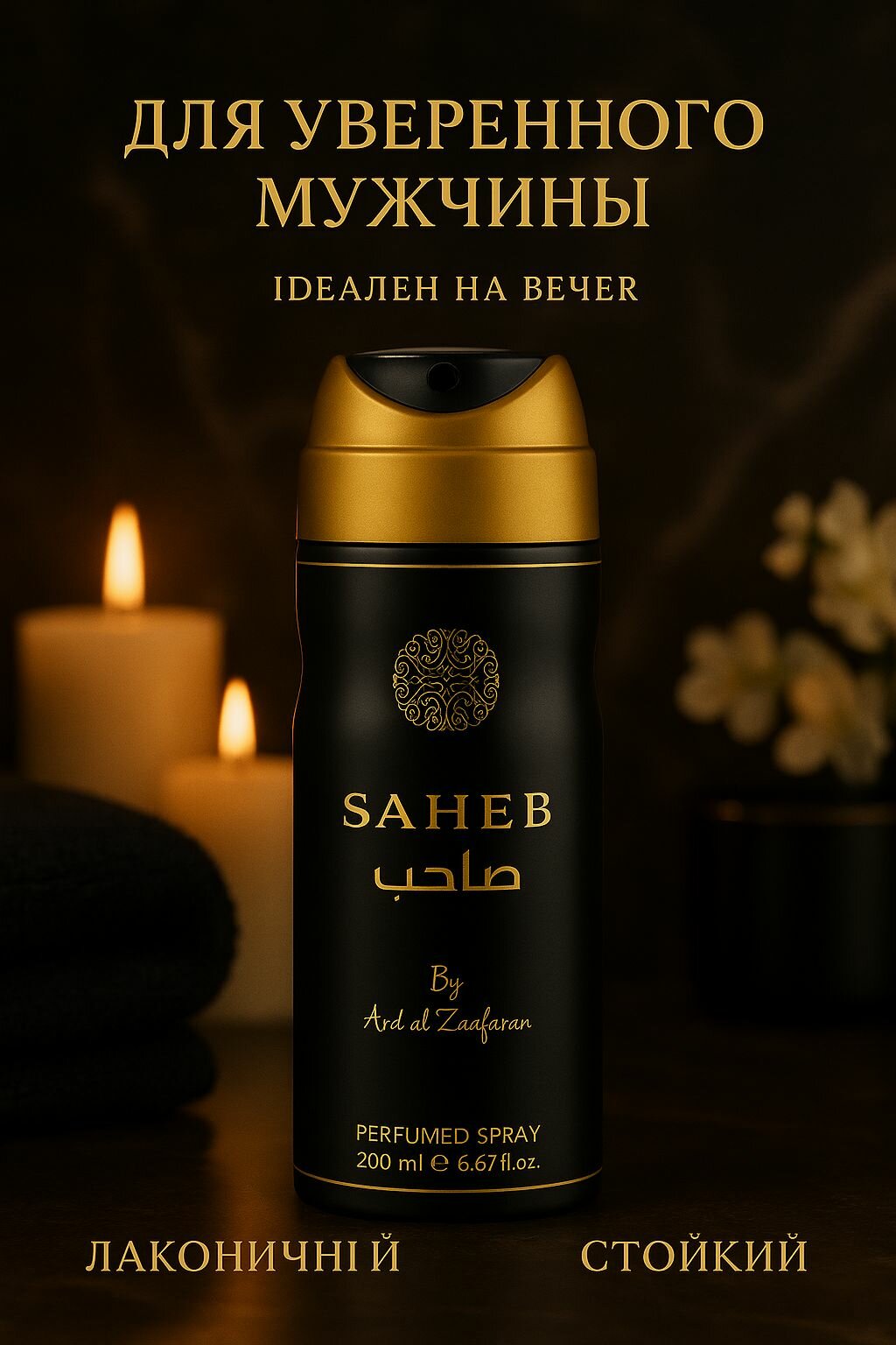 Парфюмерный дезодорант Saheb Ard Al Zaafaran 200 мл