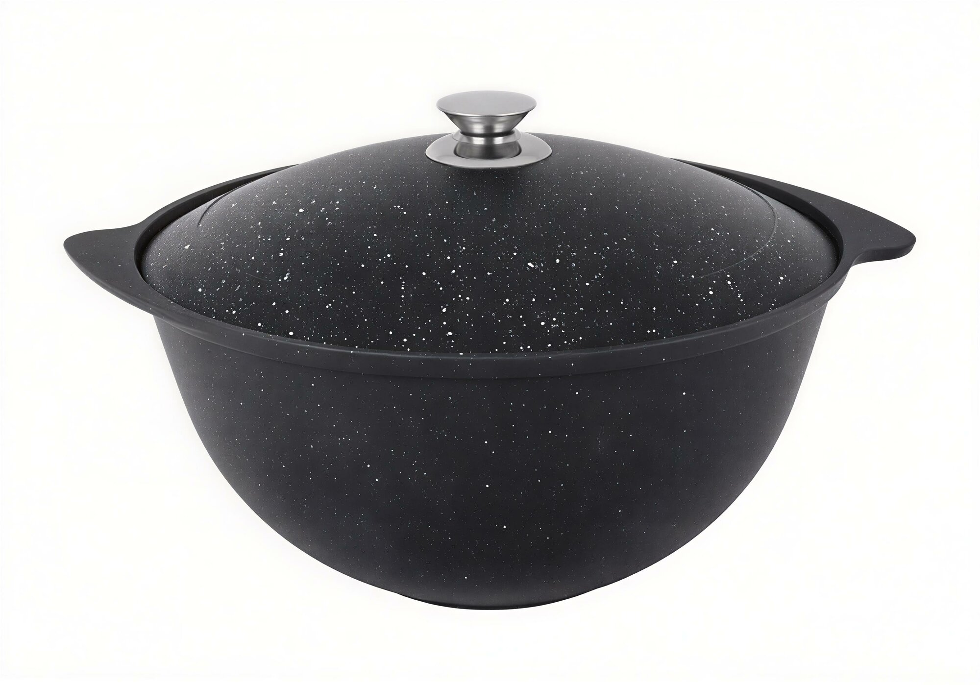 Казан для плова Kukmara 7л, (темный мрамор), антипригарное покрытие