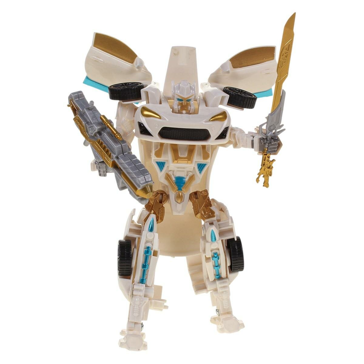 Трансформер-робот «Robot Prime», 22 см, пластик, меч и оружие, белый с золотым
