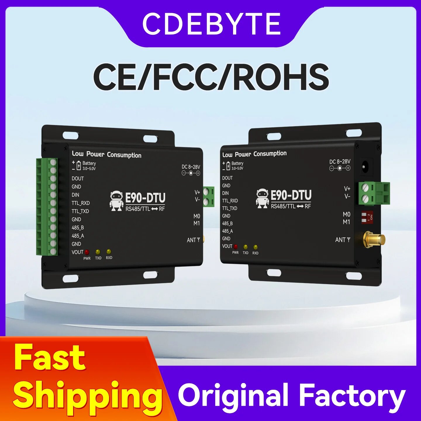 CDEBYTE E90-DTU(400SL) Беспроводной радиопередатчик 25/50 Вт E90-DTU(400SL30)