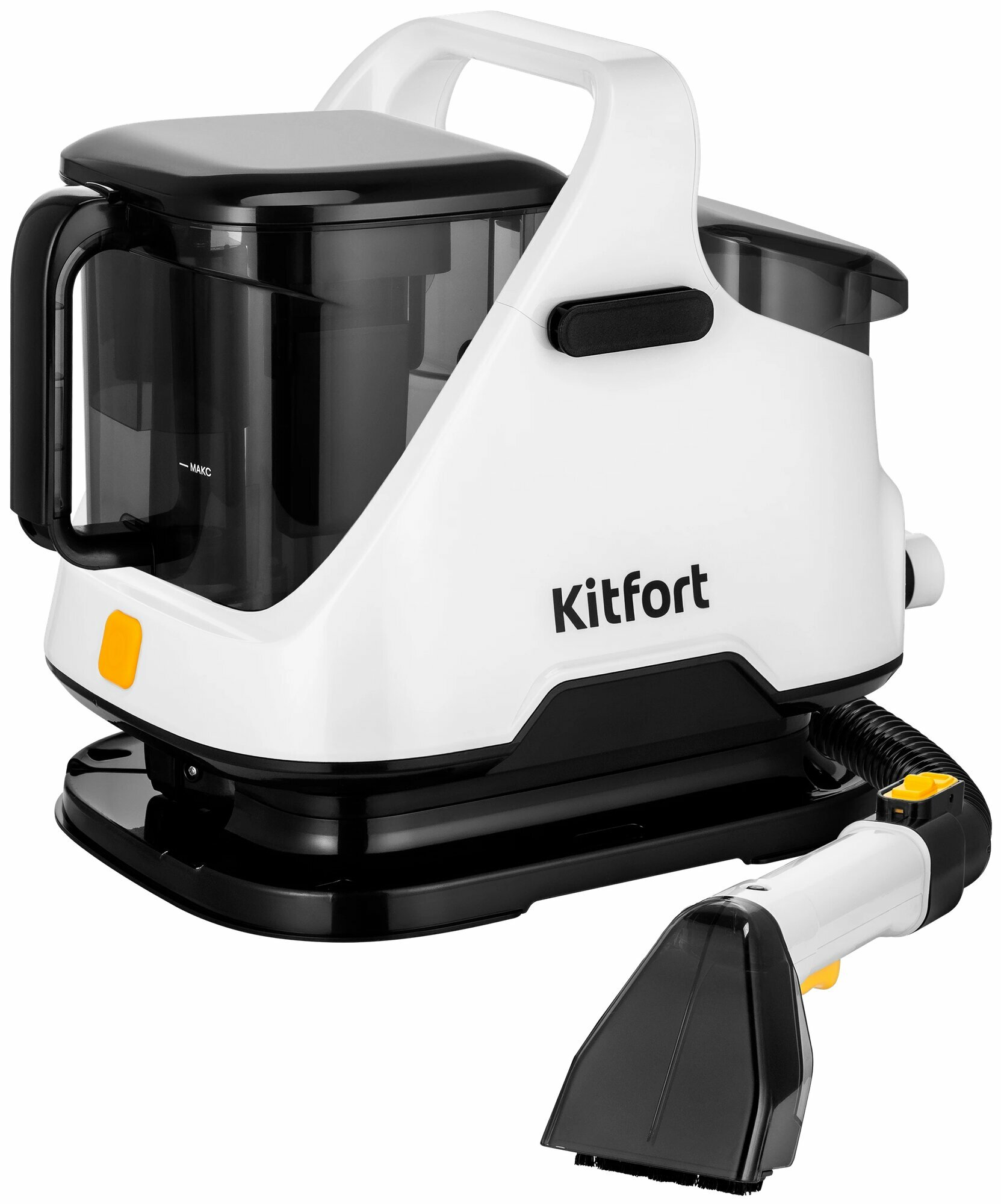 Моющий пылесос Kitfort КТ-5241 белый / черный, Мощность 650 Вт