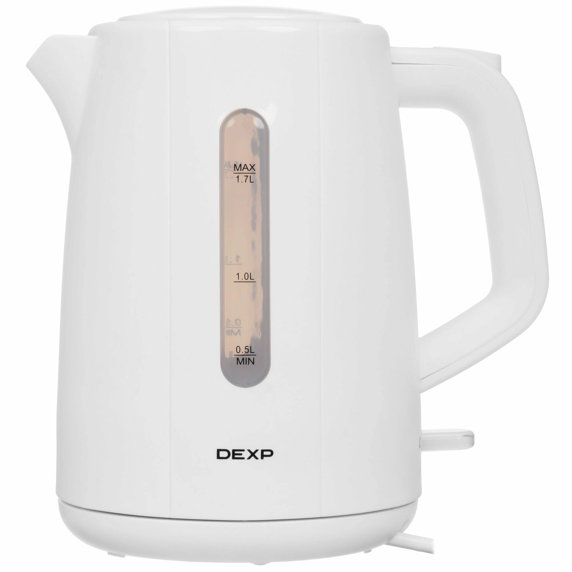 Электрочайник DEXP "D-EK6703", 2000Вт, скрытый нагреватель, белый