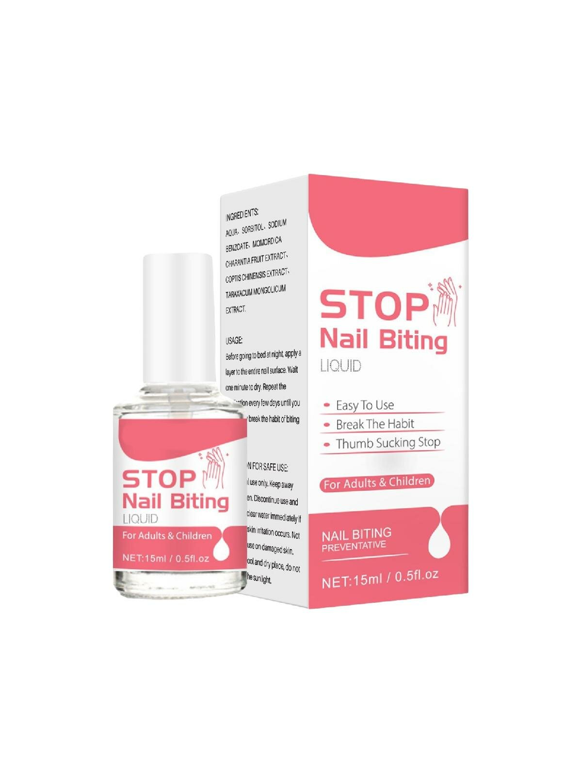 Детский горький лак для ногтей против обкусывания ногтей