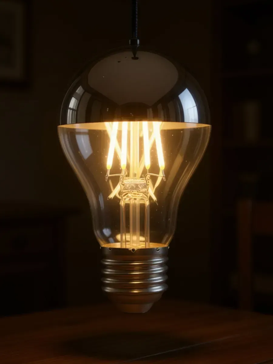 Светодиодная лампочка, цоколь E27, типоразмер G60, 4 Вт, цветовая температура 2700к