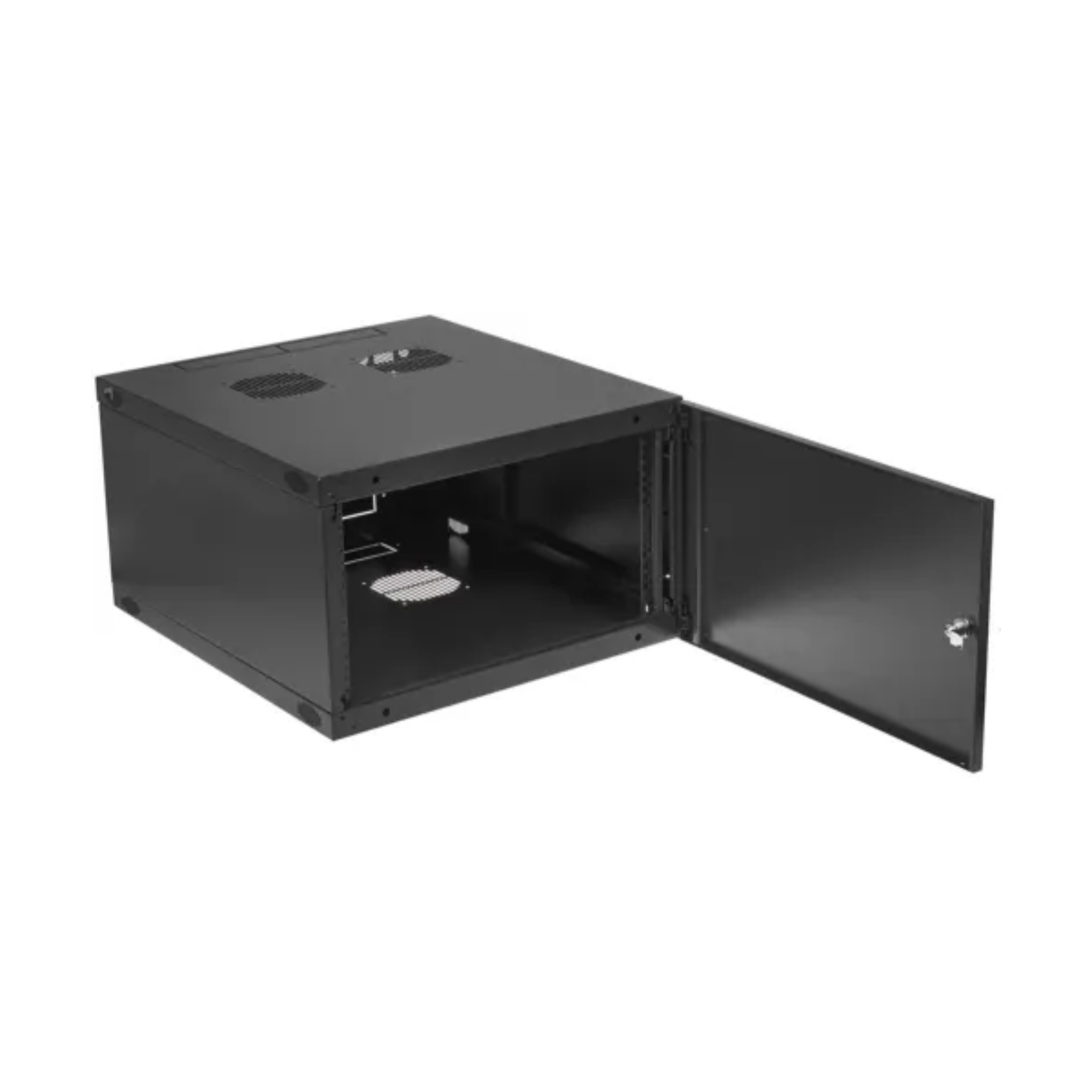 Шкаф коммутационный Lanmaster Next 6U 550x600 черный, высота 6 U, до 60 кг