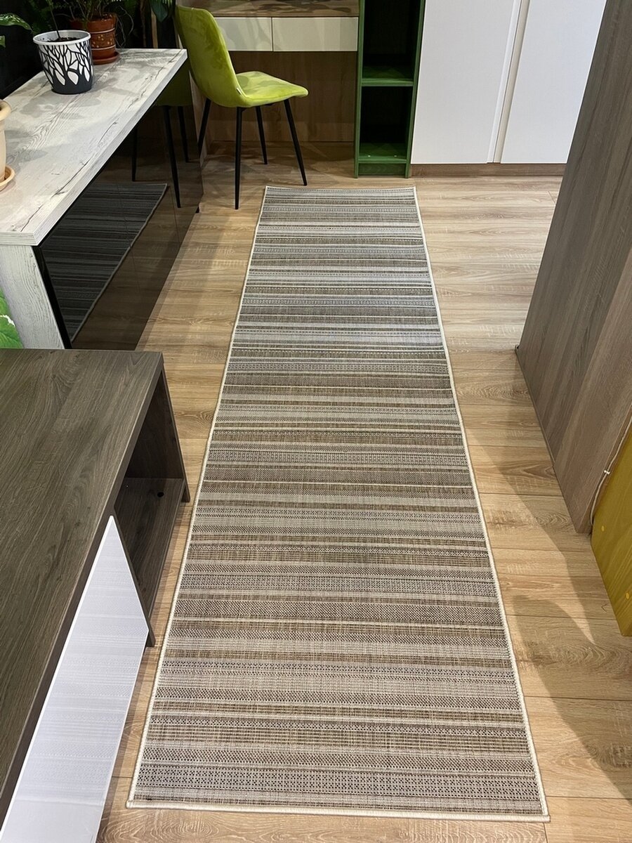 Ковровая дорожка Star Carpet 52308, с джутовой основой, геометрический рисунок, 1,2x1,5м