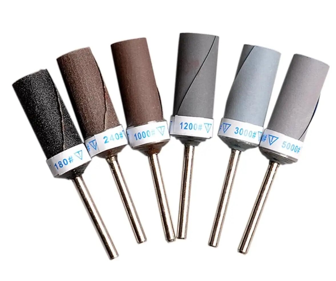5PCS-13PCS Grit 180 to 7000 Sand Paper Bar Sandpaper Rotary Cutter 2.35mm Shank Rod Abrasive Grinder Rotay Tools Accessories