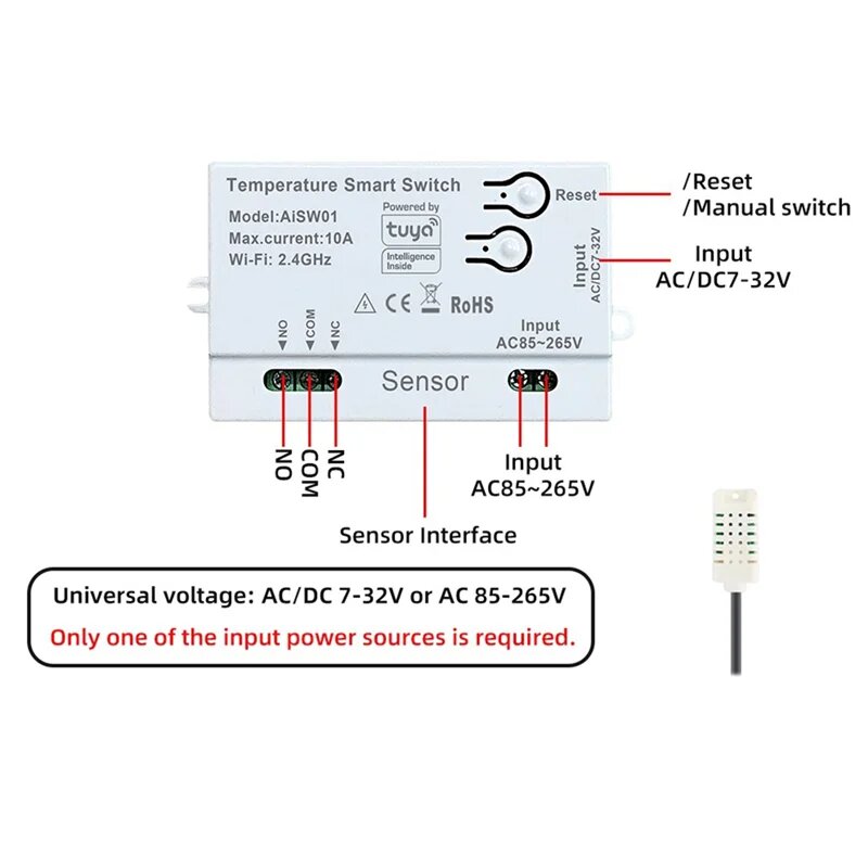 B29C-Smart WiFi датчик температуры и влажности