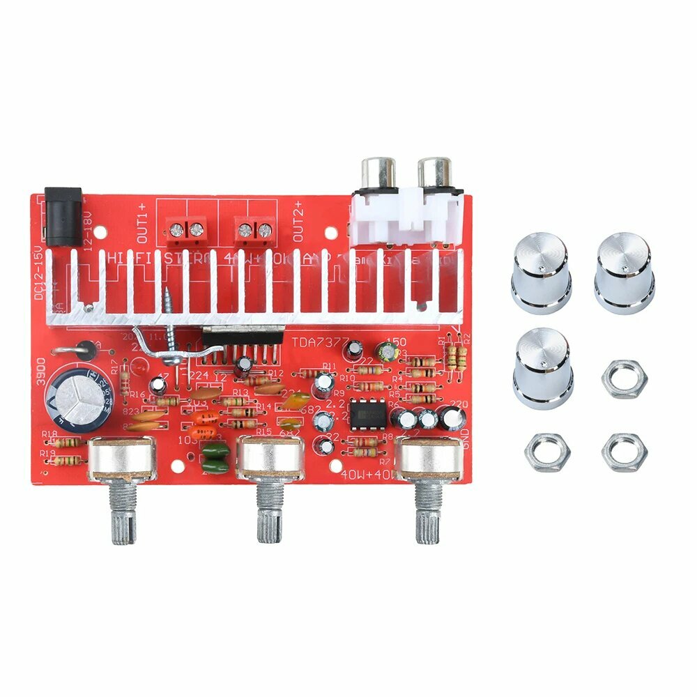 TDA7377 двухканальный цифровой аудиоусилитель мощности плата постоянного тока 12-15 В автомобильный 40 Вт + 40 Вт стерео усилитель плата