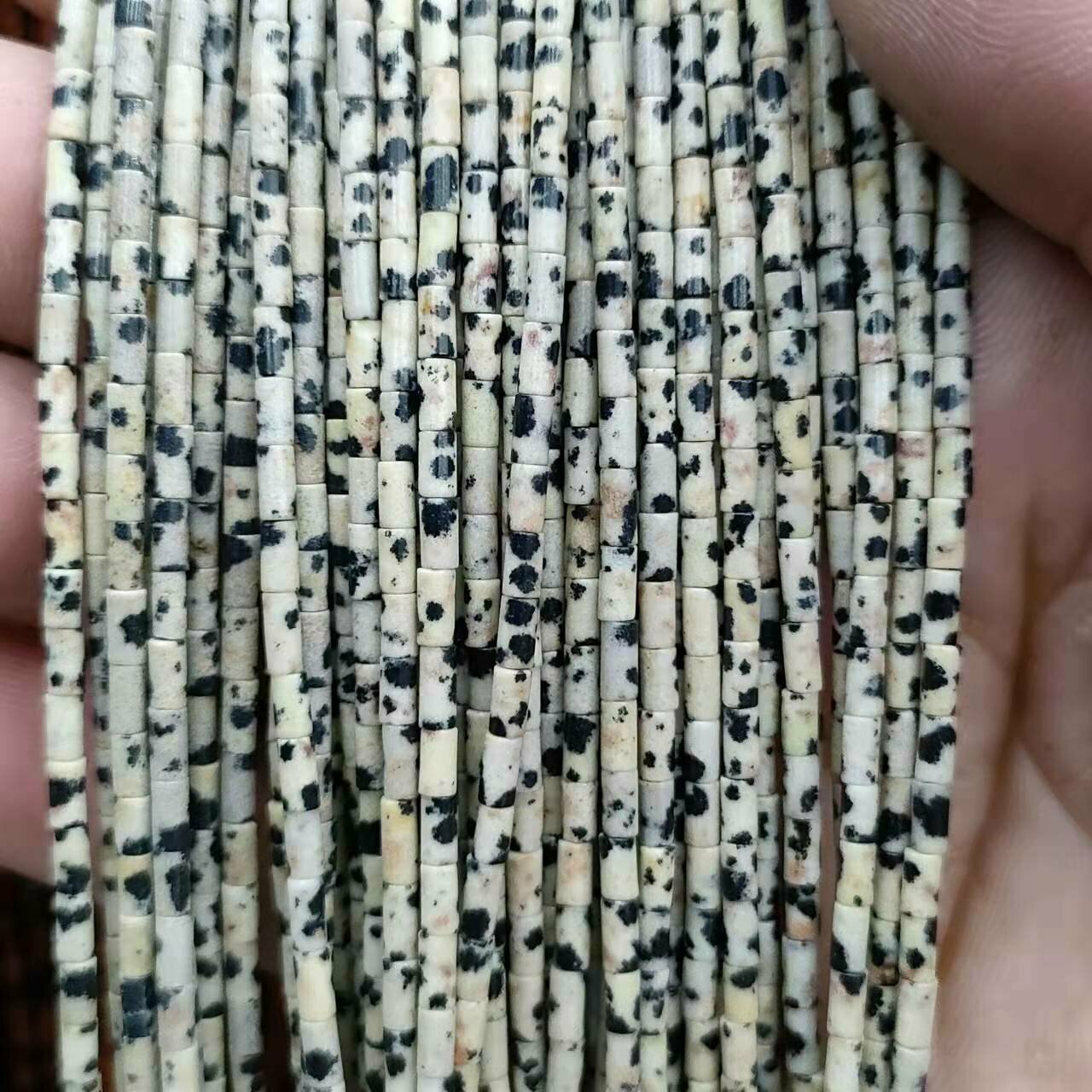 Ювелирные изделия Zhiyue, кристаллические агатовые круглые трубчатые бусины, свободные бусины для DIY, аксессуары для ювелирных изделий, цилиндрические бусины 2x4 мм, прямые поставки от производителя