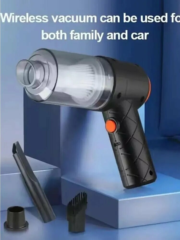 Портативный беспроводной пылесос для автомобиля и дома, мощный мини-пылесос для уборки шерсти домашних животных