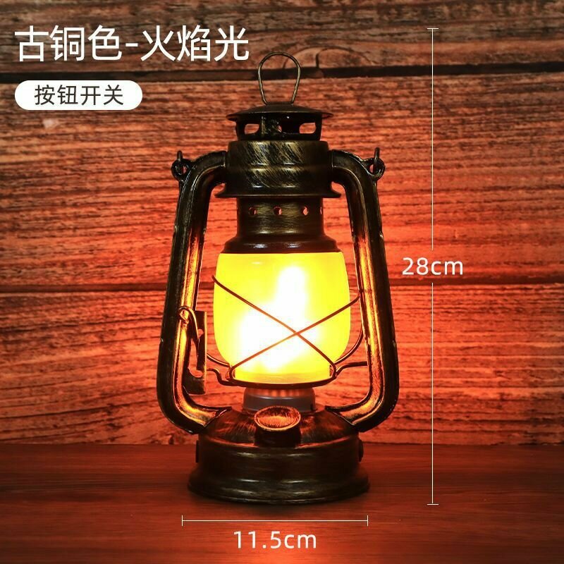 Перезаряжаемая настольная лампа в винтажном стиле, декоративный светильник, уличная лампа в стиле старинного керосинового фонаря, фонарь, светильник для чтения, напрямую от производителя.