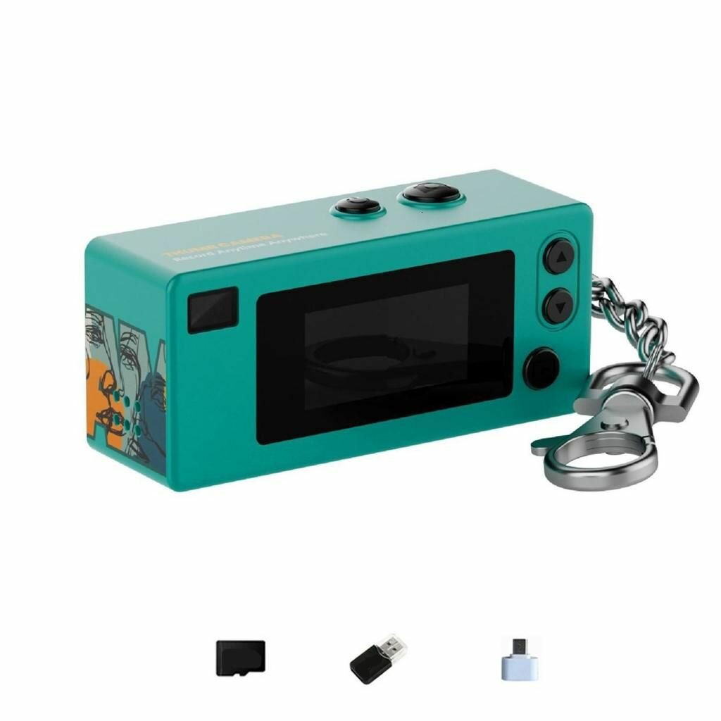 Мини-камера Night Shoot на брелоке, Зеленый - С TF-картой