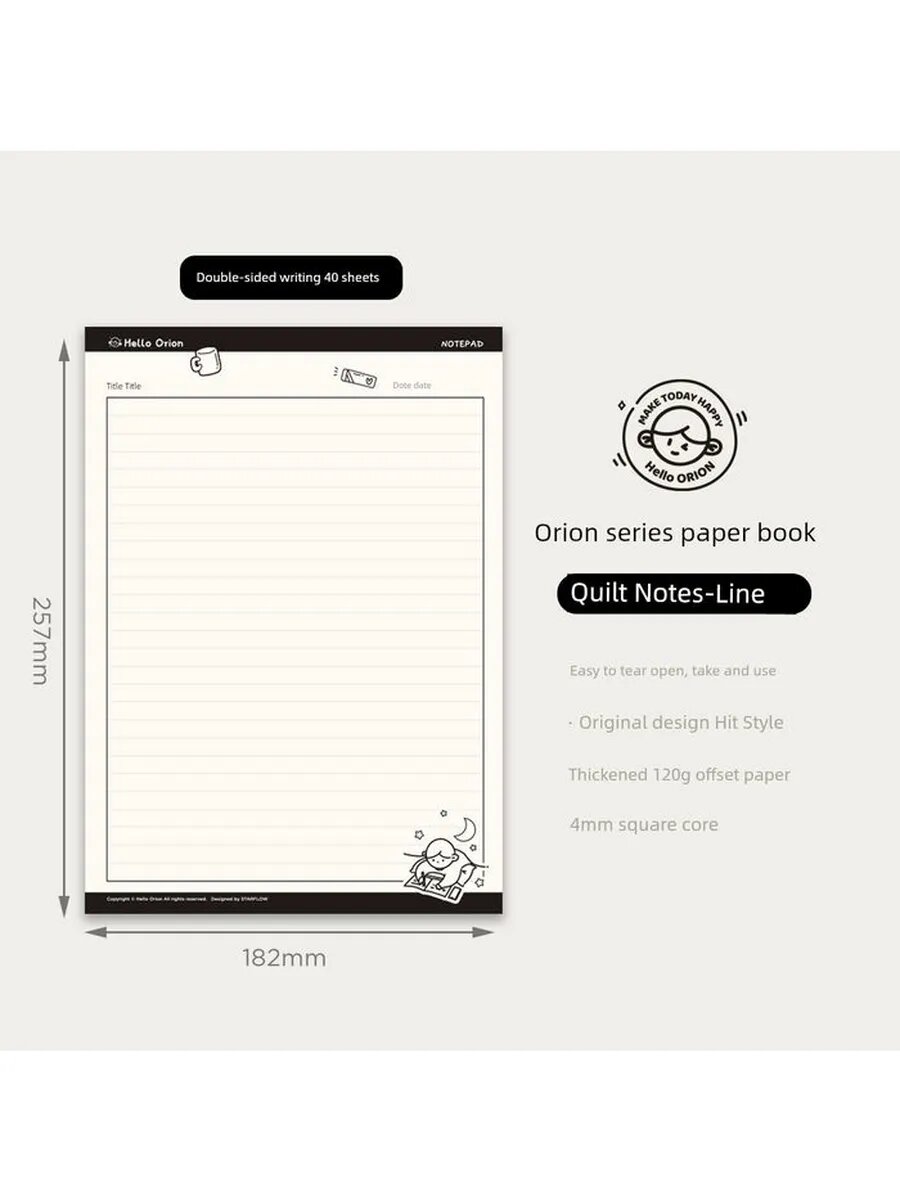 Блокнот отрывной Mikko (зеленый)