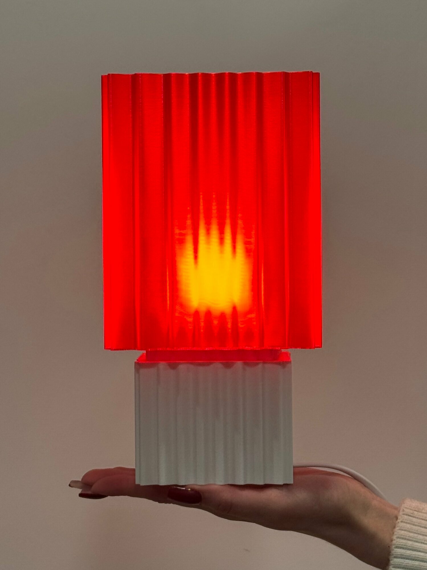 Настольная лампа 3D MANIA, скандинавский стиль, лампы в комплекте, розовый плафон