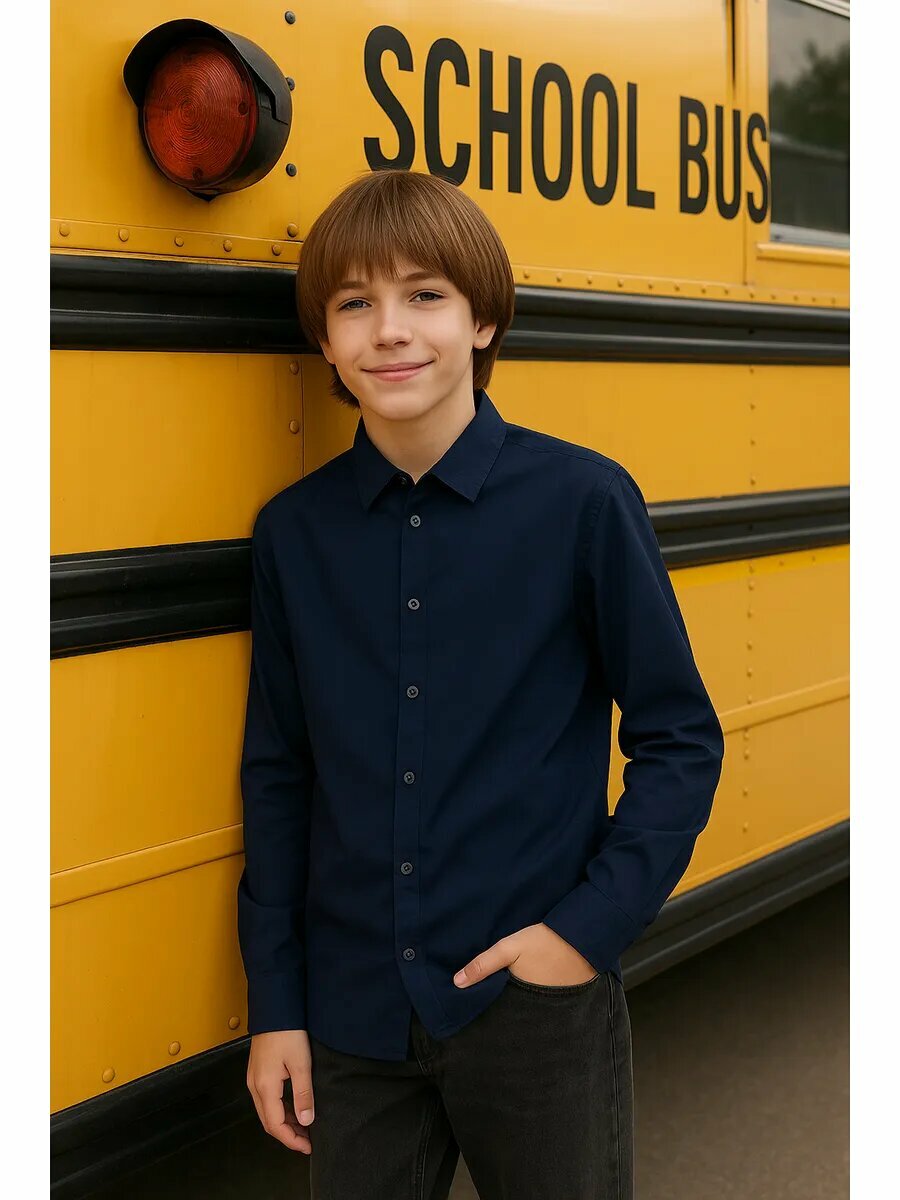 Школьная рубашка для мальчиков