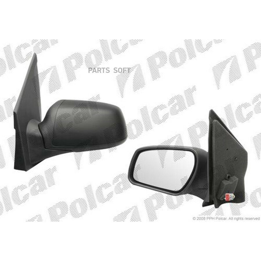 Зеркало внешнее правое Ford Fusion 05- /под покраску/ 8/5pin от официального дистрибьютора, POLCAR, артикул 3258525M