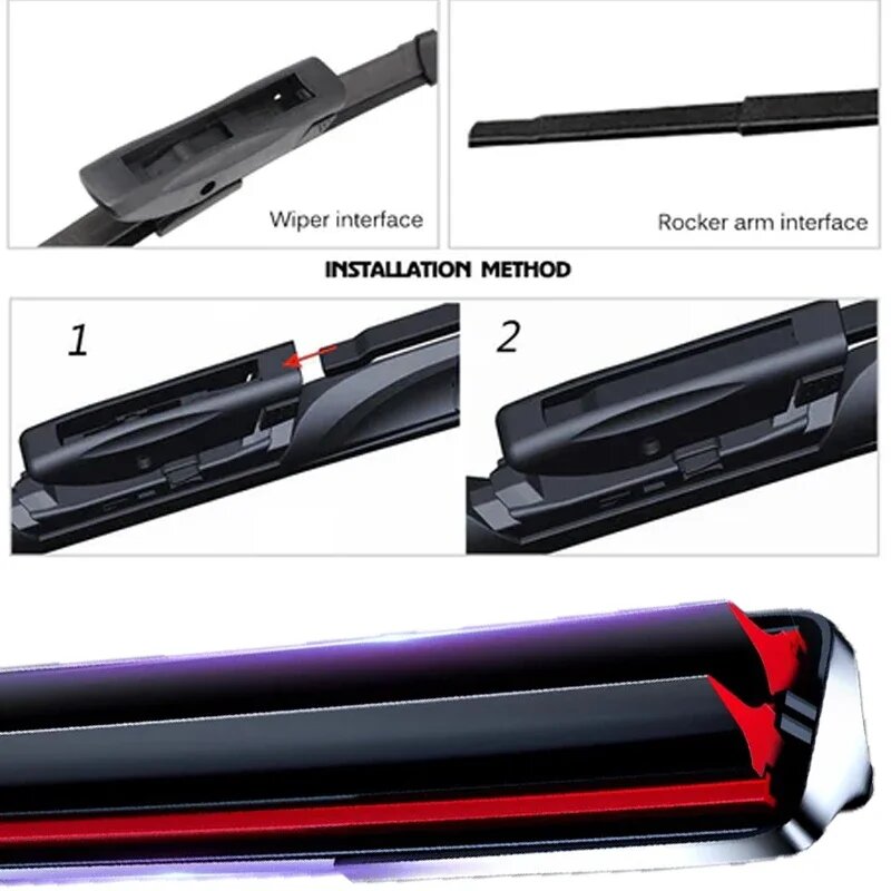 Щетки стеклоочистителя 18" (450мм), Черный, Bayonet Arm
