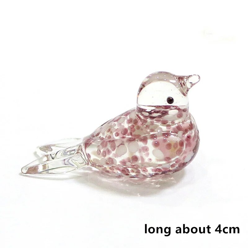 Миниатюрные стеклянные птицы JSSMTLP слива