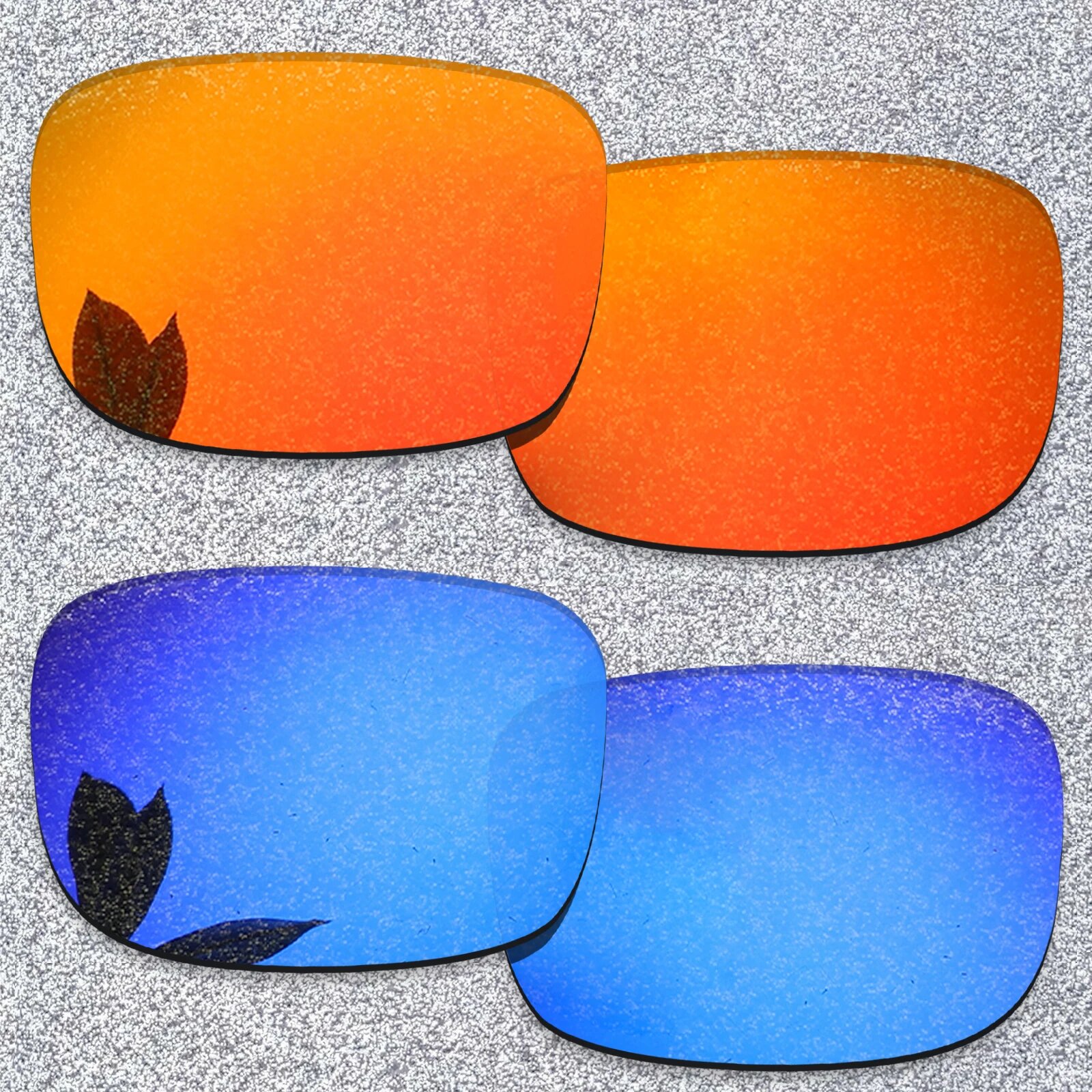 HDTAC Поляризованные линзы Fire Red-Ice Blue для Ray-Ban Meta Wayfarer RW4006