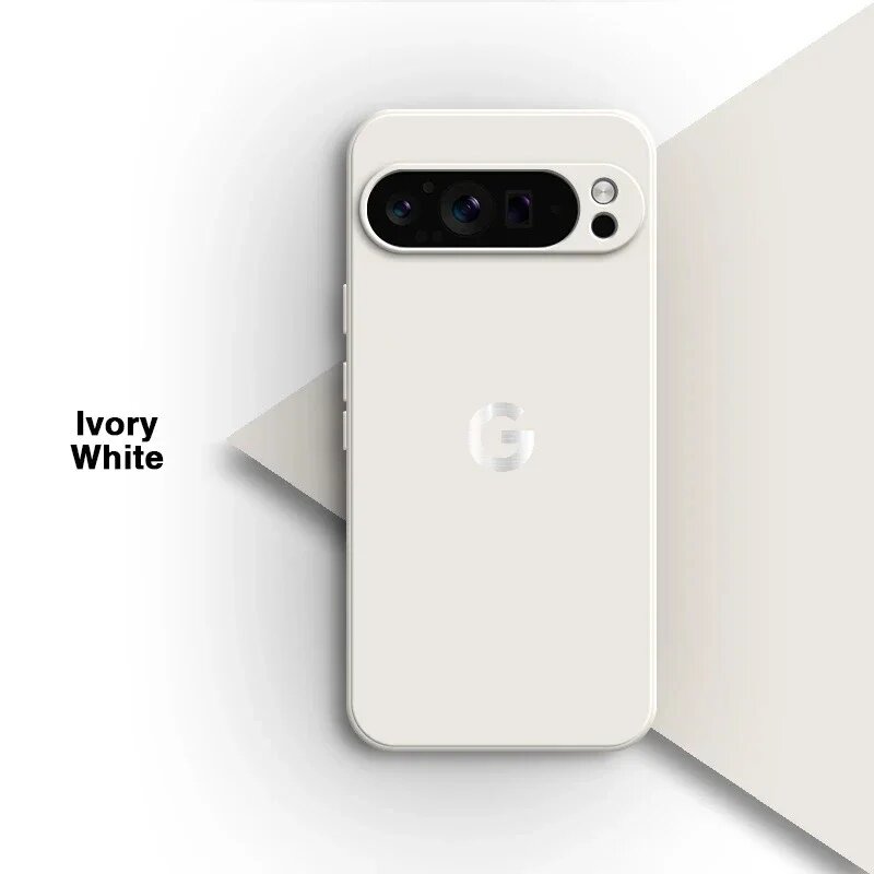 Чехол для Google Pixel 10, Белый (Ivory White), Жидкий силикон