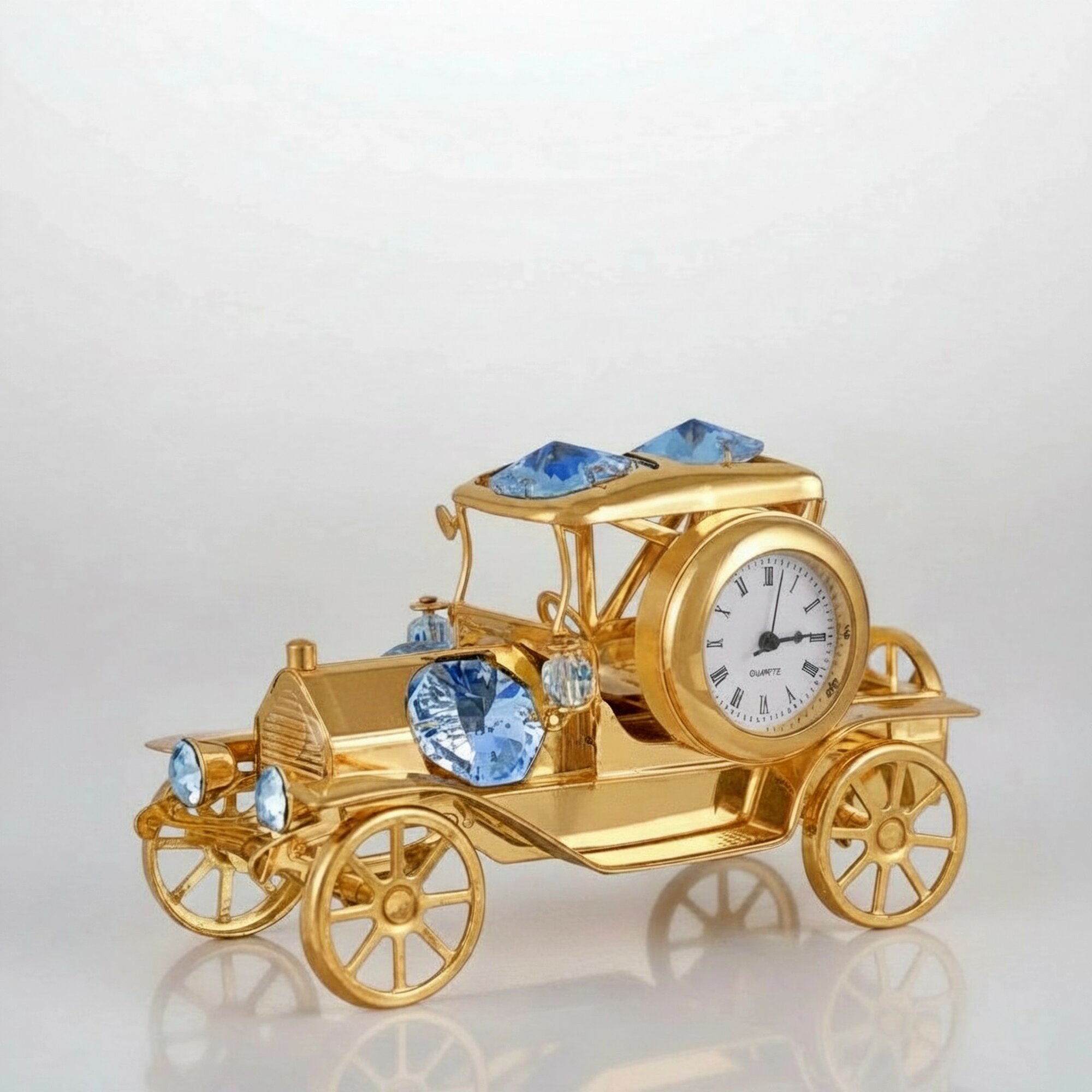 Фигурка с часами Машина A12233 Crystal Temptations, Металл, кристалл