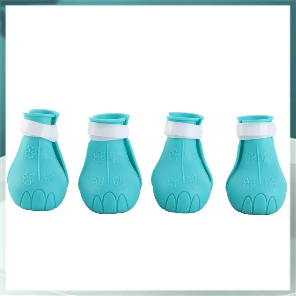 Силиконовые ботинки для котов, прочные, для стрижки и ухода