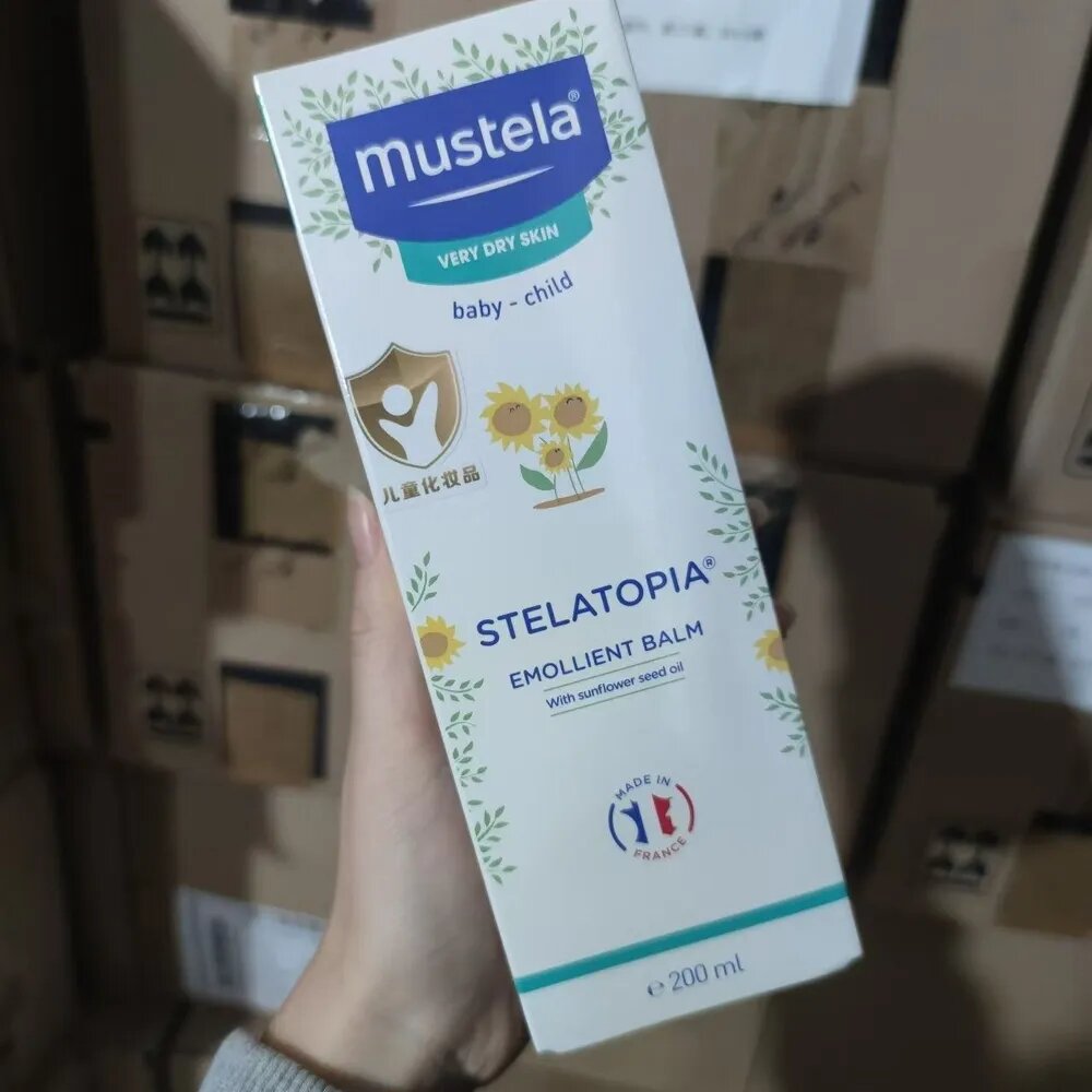 Mustela Крем-эмолент Stelatopia для сухой кожи, 200 мл