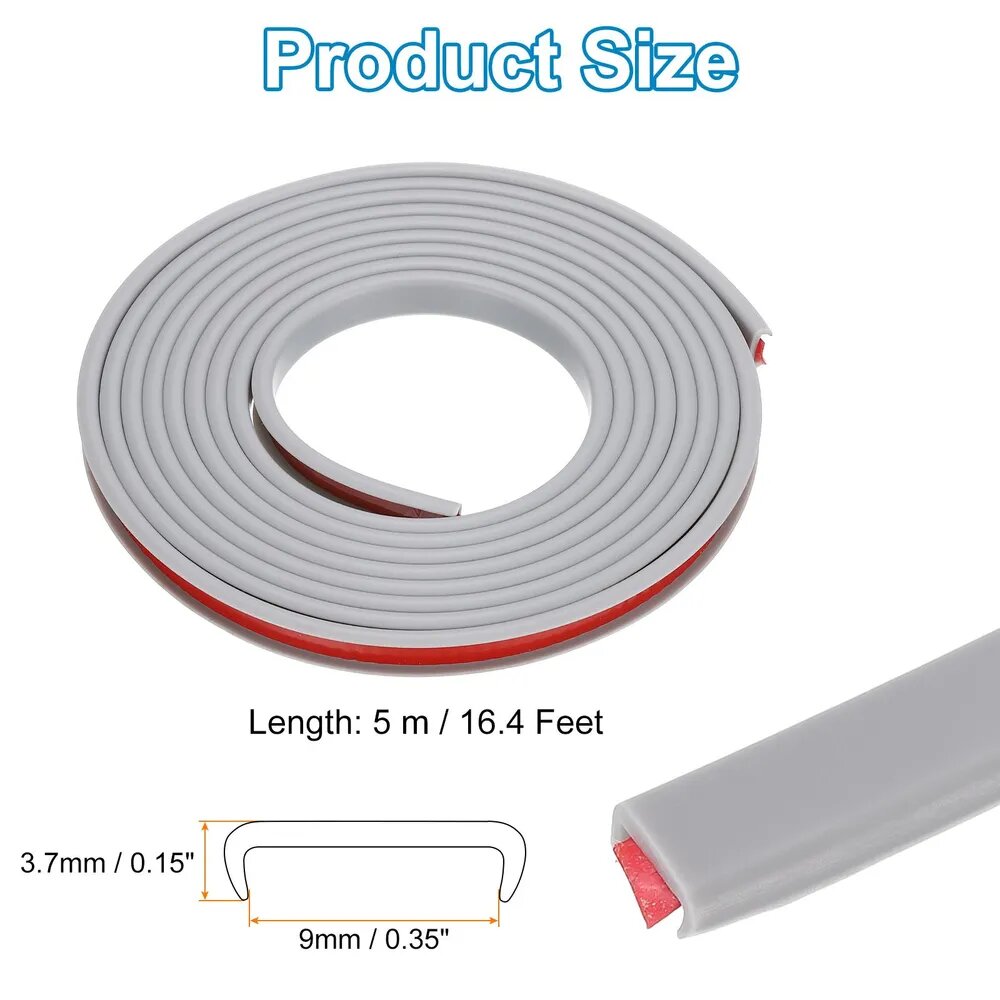 IKEA Серая клеевая мебельная кромка, для столов, стульев и шкафов. Длина 5 м