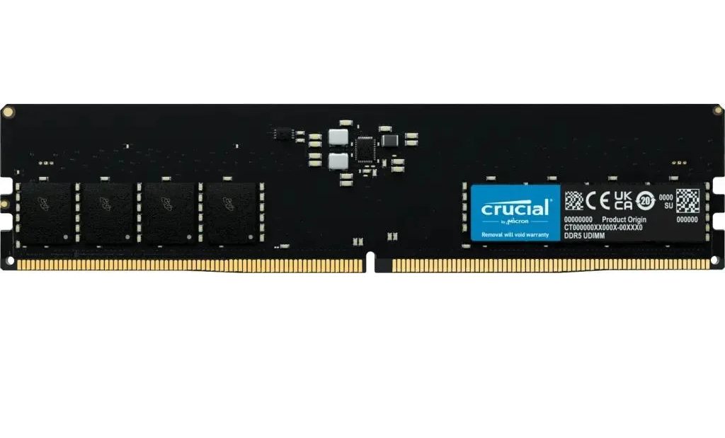 CT16G56C46U5 / Оперативная память Crucial CT16G56C46U5 DDR5 - 1x 16ГБ 5600МГц, DIMM, ECC, Ret