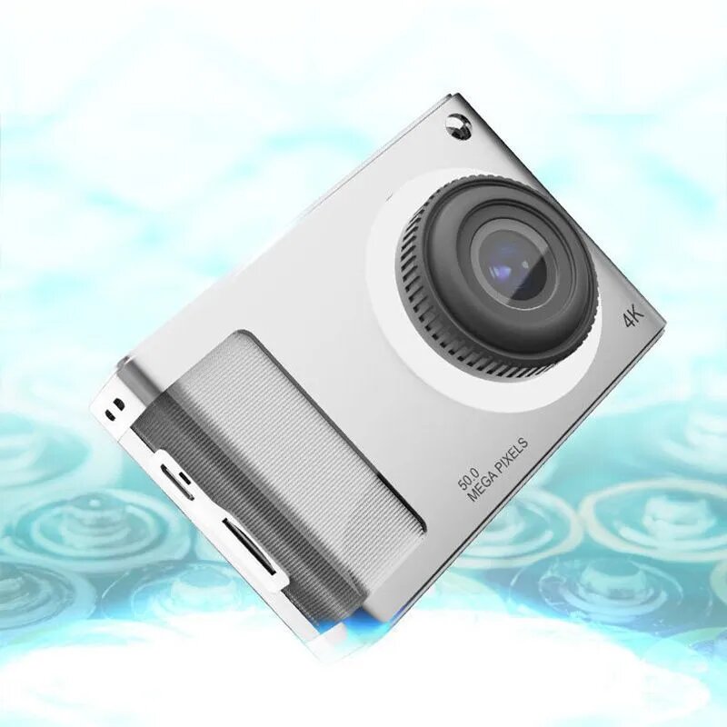 Мыльница Фотоаппарат Детская цифровая камера 50.0 Mega Pixels 4K Белый
