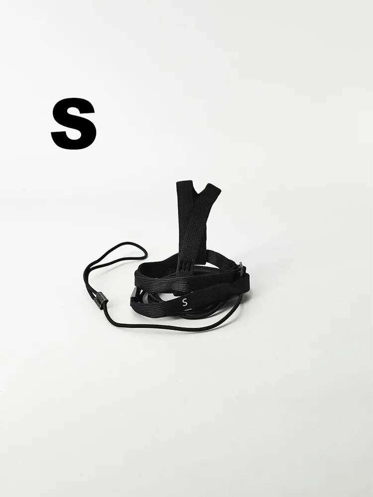 Шлейка для попугая S Черный Нейлон Регулируемая Шлейка для птиц