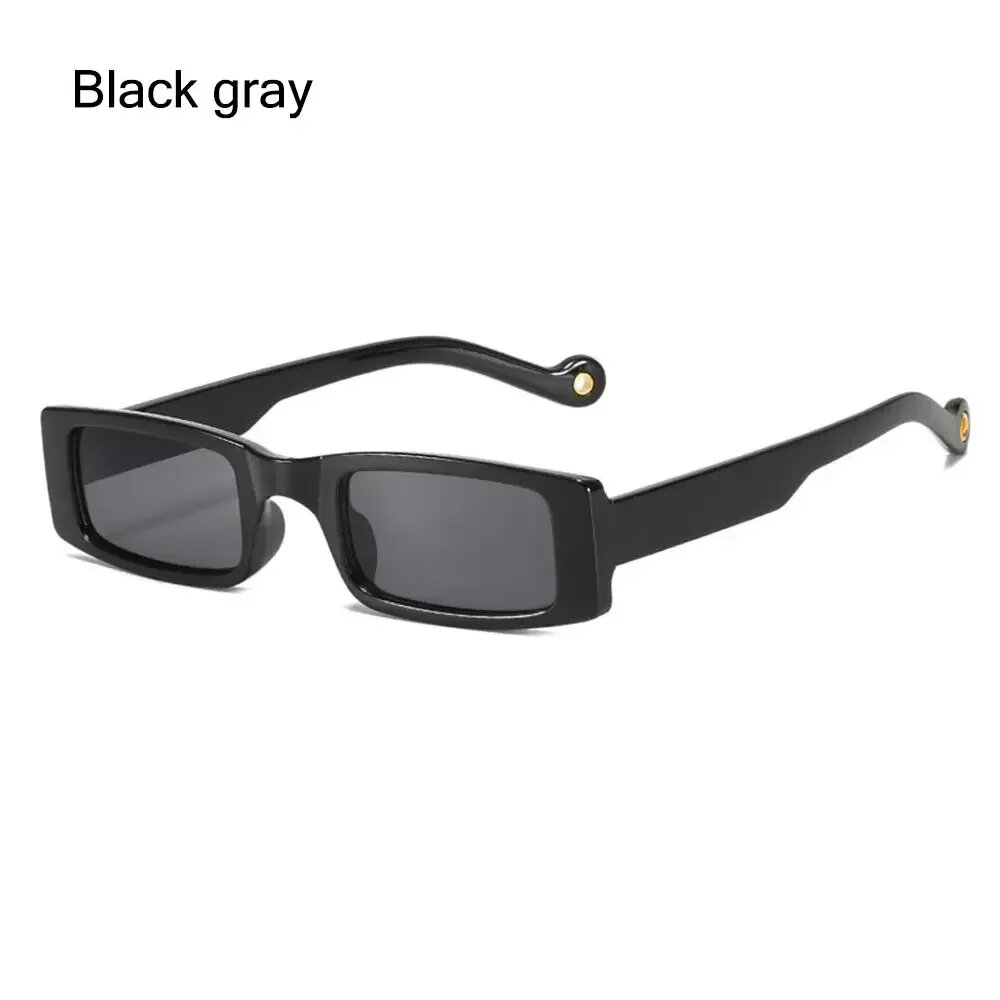 Черные прямоугольные солнцезащитные очки Black gray