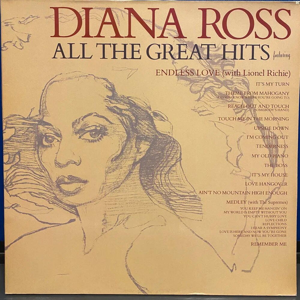 Пластинка виниловая Diana Ross - All the Great Hits (2LP) - Германия, 1981 - Винил в отличном состоянии — фото 1