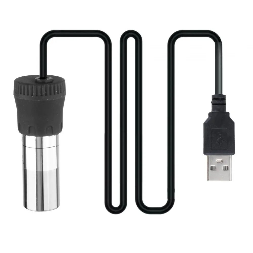 Компактный нагреватель для рыбного аквариума с USB питанием, постоянная температура 26 C, прочный, из нержавеющей стали.