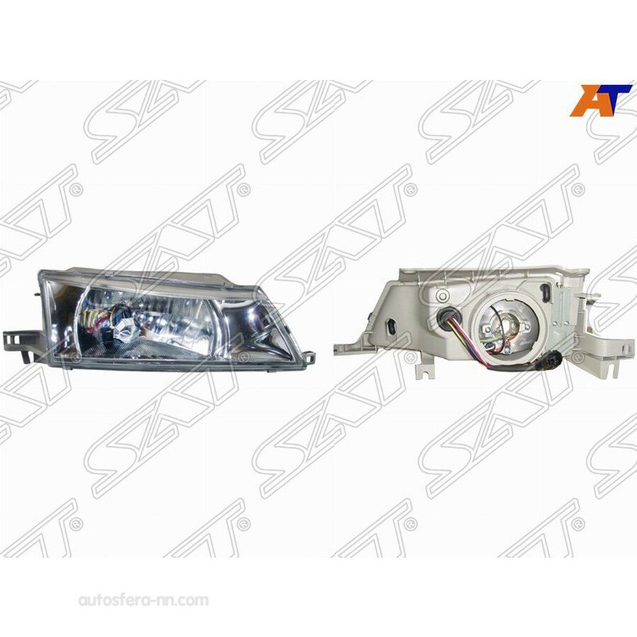 SAT ST2221103CR Фара Daewoo Nexia 94-08 (Справа/ хром)