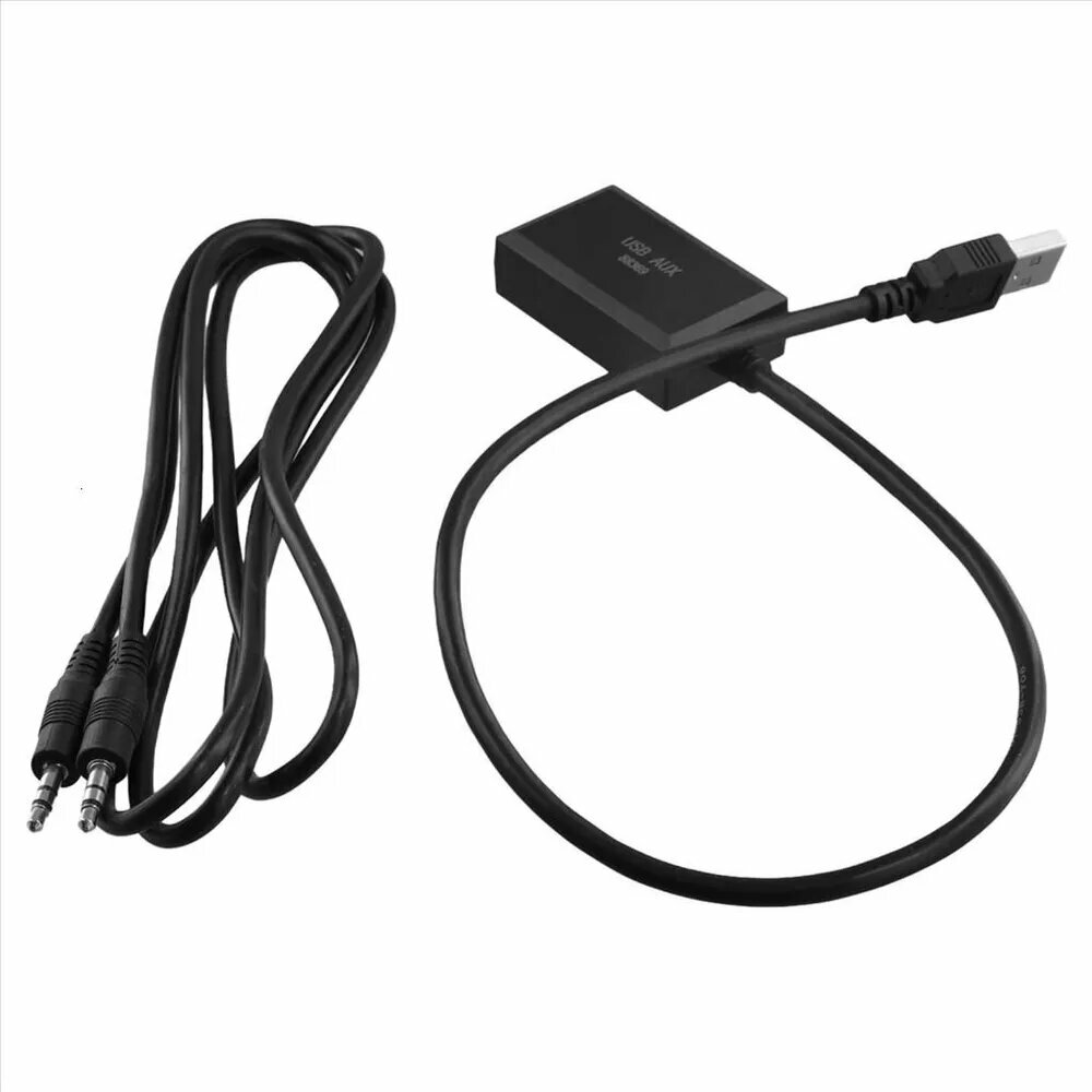 USB AUX адаптер для автомобиля, разветвитель, пластик, разноцветный, для автомагнитолы