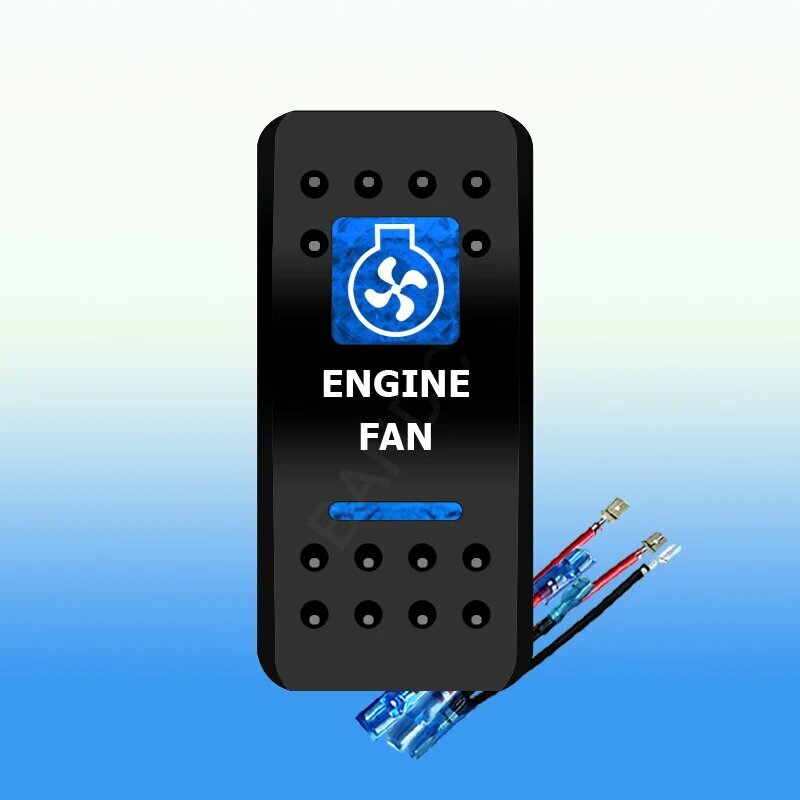 Переключатель Engine Fan, синий светодиод