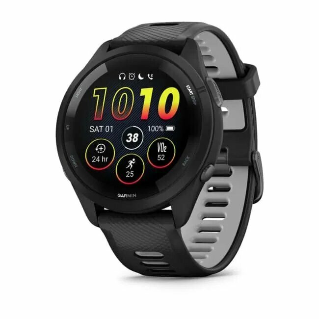 Garmin Смарт-часы Forerunner 265 Поддержка русского языка 1,3' Экран Bluetooth ANT+ WiFi, 46mm, Черный.