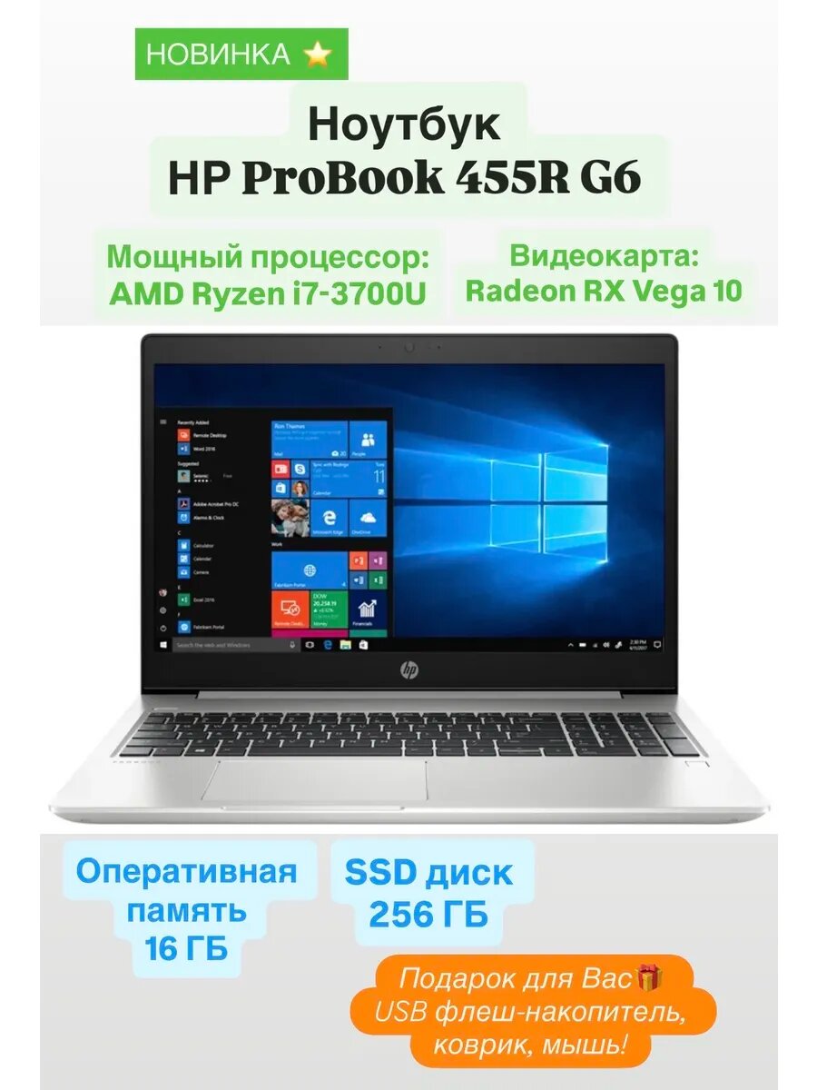 Ноутбук HP ProBook 455R G6 16/256