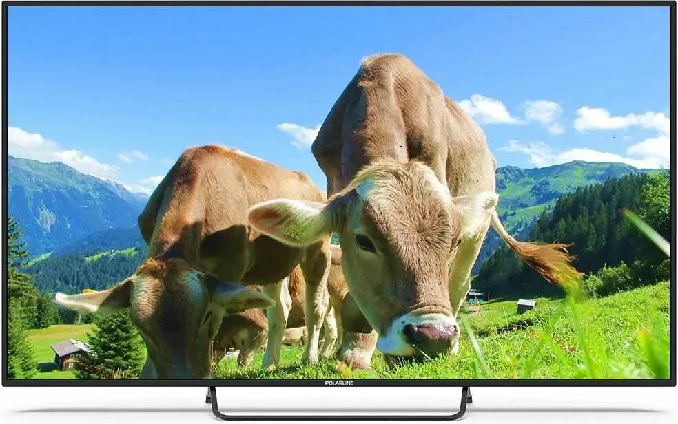 65" Телевизор POLARLINE 65PU51TC-SM 4K Ultra HD, черный, смарт ТВ, Android