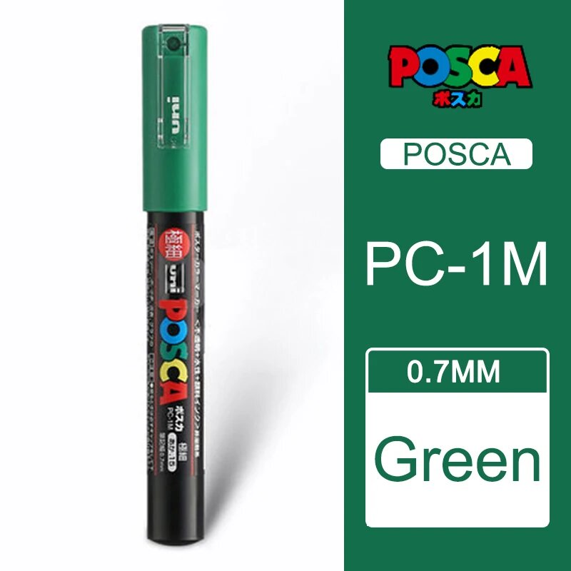 Маркер POSCA PC-1M 0.7мм, Зеленый