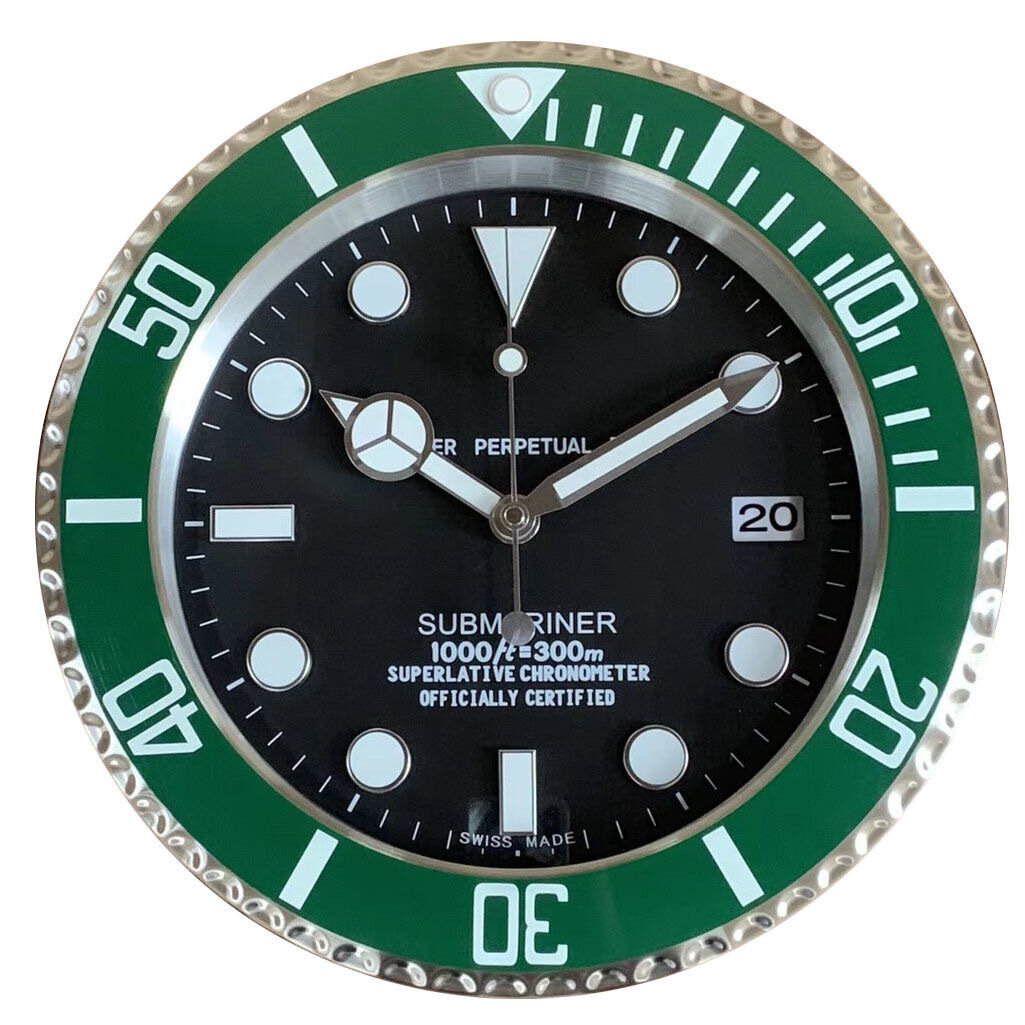 Настенные часы R L X Submariner GMT Daytona серии 14inch в металлическом корпусе, прямые поставки с