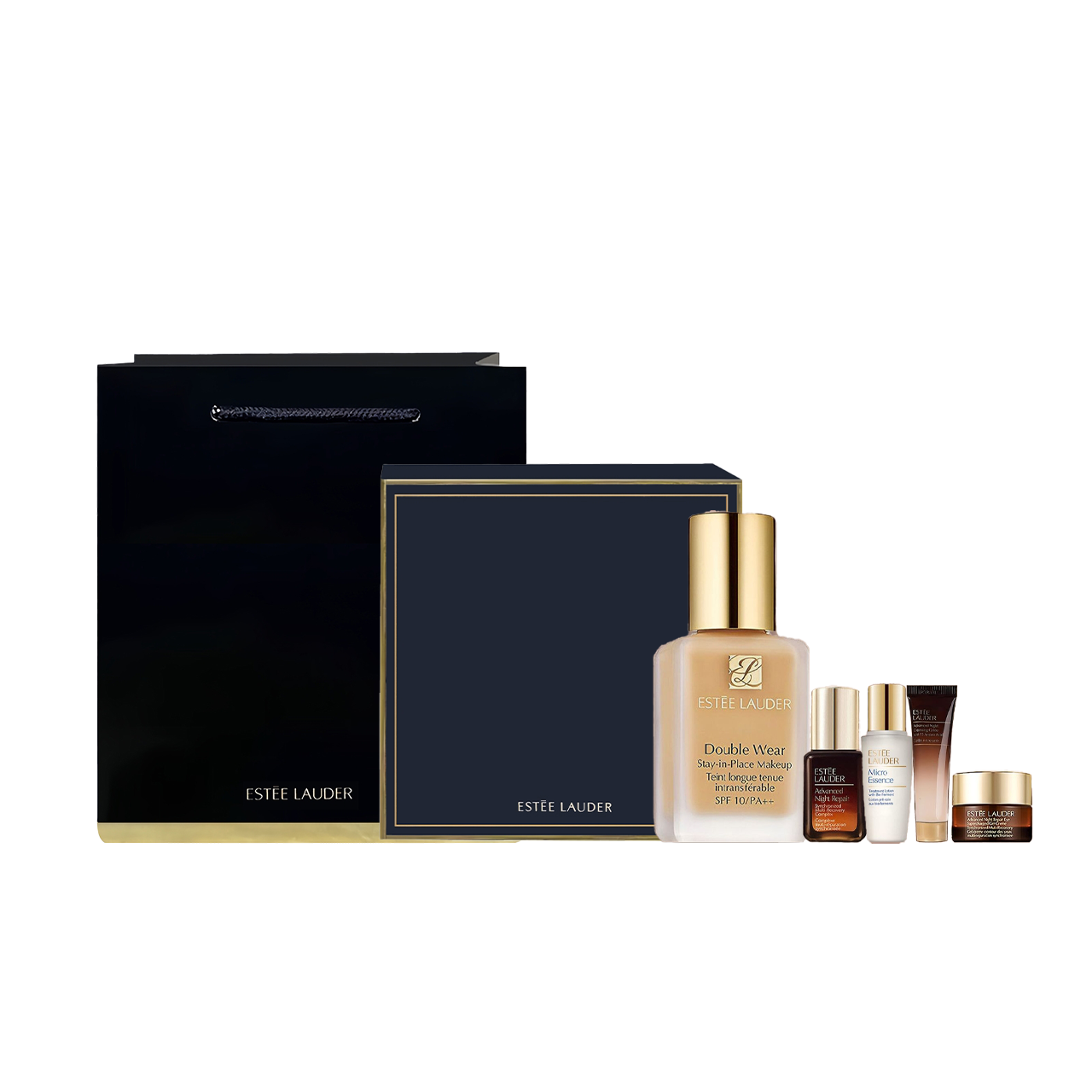 Тональная основа женская ESTEE LAUDER DW Набор подарочный, контроль масла, долговременная, идеальное покрытие, без переноса