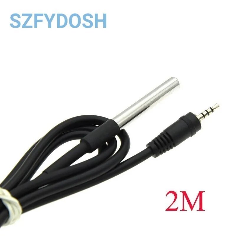 Датчик температуры DS18B20, 2M, 2.5MM