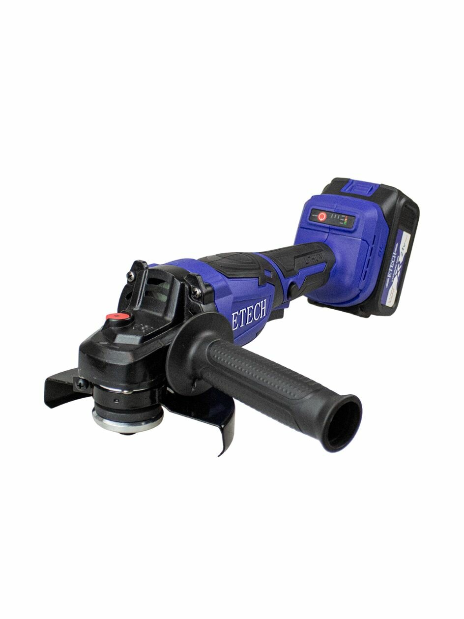 Болгарка аккумуляторная ETECH AG-21В/125BL /УШМ бесщеточная 9000 об/мин, М14
