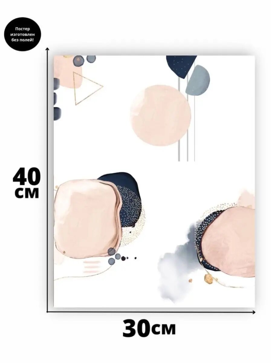 Постер Абстракция Акварель пятна мазки